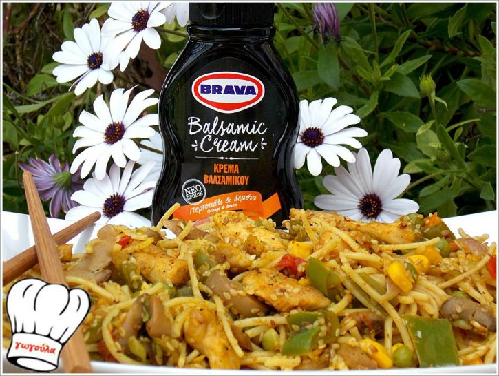 ΚΟΤΟΠΟΥΛΟ ΜΕ ΛΑΧΑΝΙΚΑ ΚΑΙ NOODLES!!! - Νόστιμες συνταγές της Γωγώς!