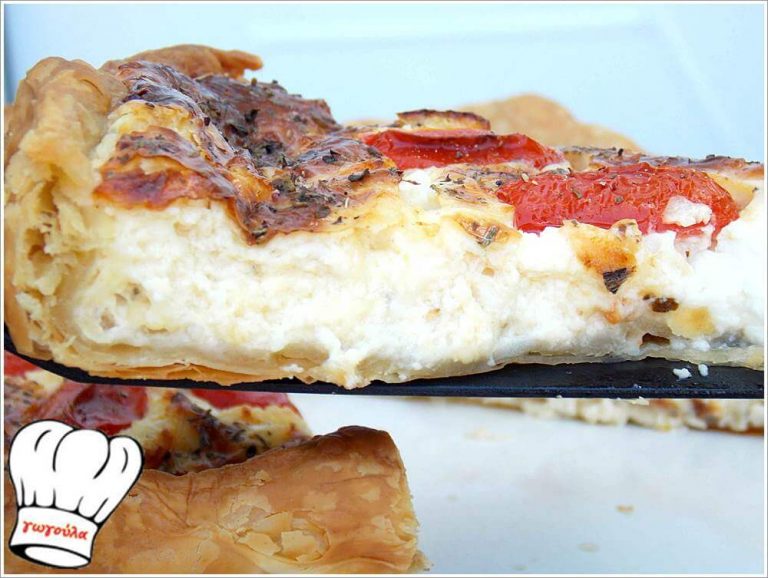 ΓΡΗΓΟΡΗ ΤΑΡΤΑ ΤΥΡΙΩΝ ΜΕ ΣΦΟΛΙΑΤΑ!!! - Νόστιμες συνταγές της Γωγώς!
