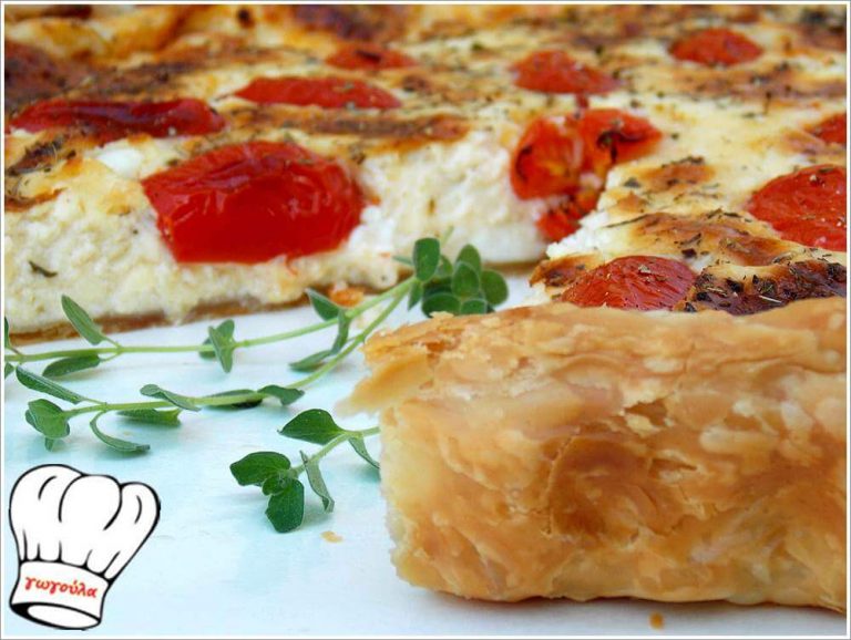 ΓΡΗΓΟΡΗ ΤΑΡΤΑ ΤΥΡΙΩΝ ΜΕ ΣΦΟΛΙΑΤΑ!!! - Νόστιμες συνταγές της Γωγώς!